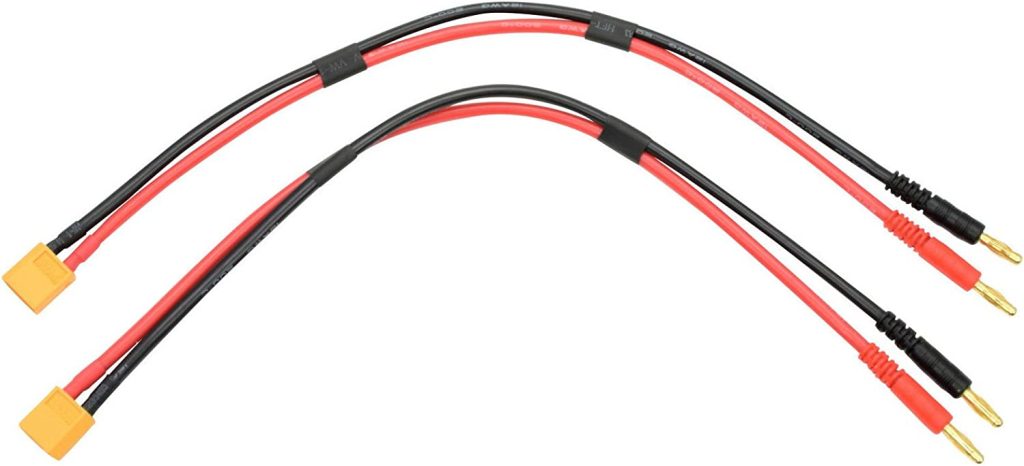 Apex RC Products XT60 Connector Plug -> 4mm Banana Plugs Battery Charge ...