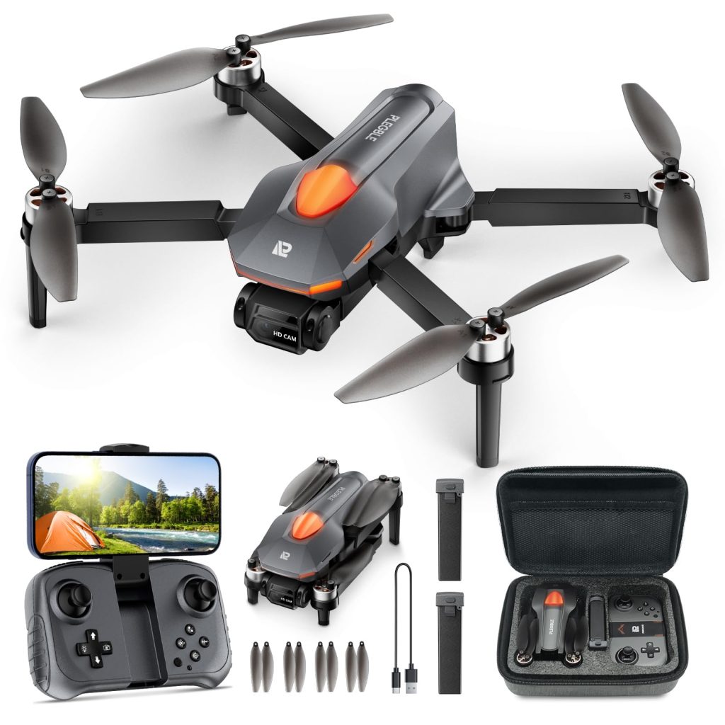 PLEGBLE Drone with Camera for Adults, Brushless Motor 1080P FPV ...