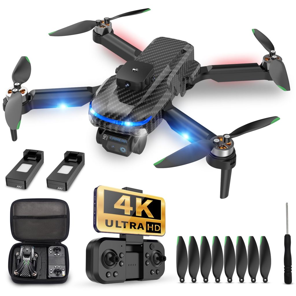 PLEGBLE Drone with Camera for Adults, Brushless Motor 1080P FPV ...