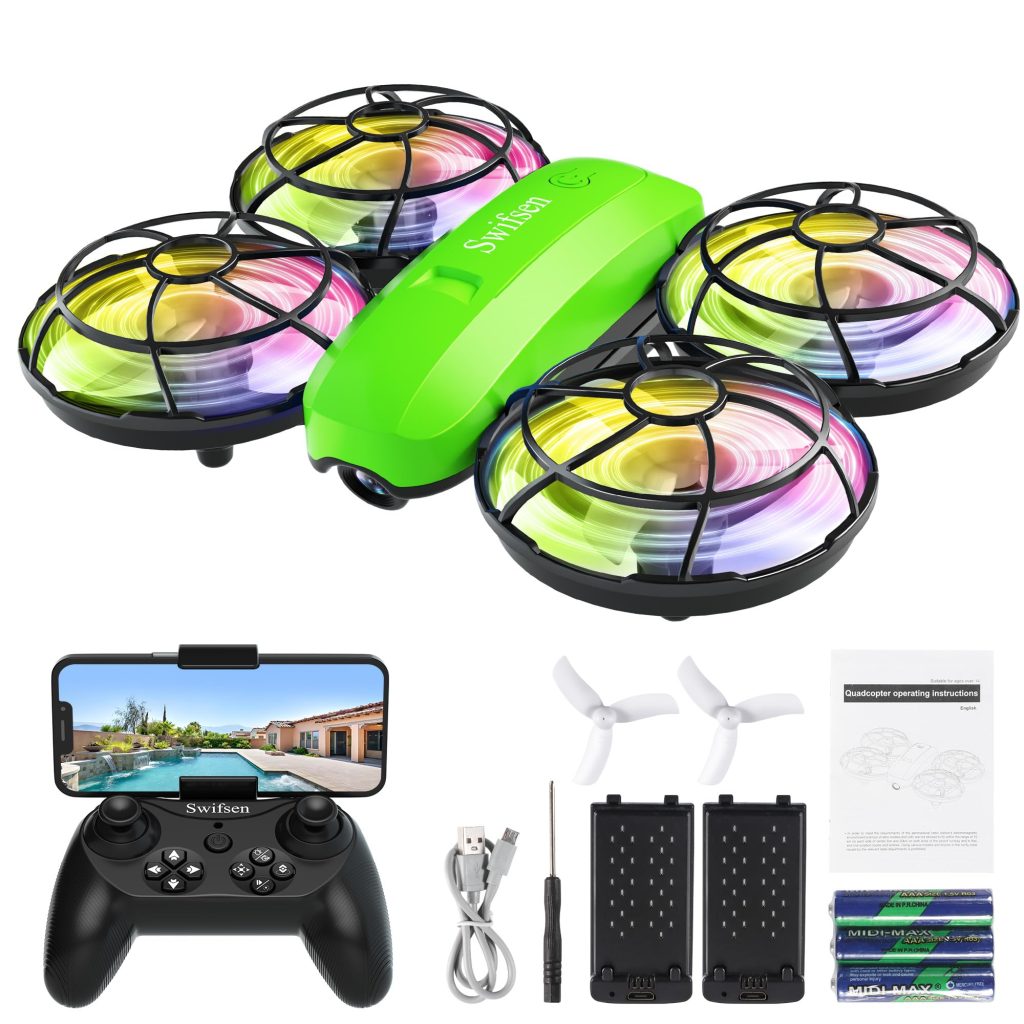 Swifsen Drones for Kids with Camera,Rc Drone Indoor Small Helicopter ...