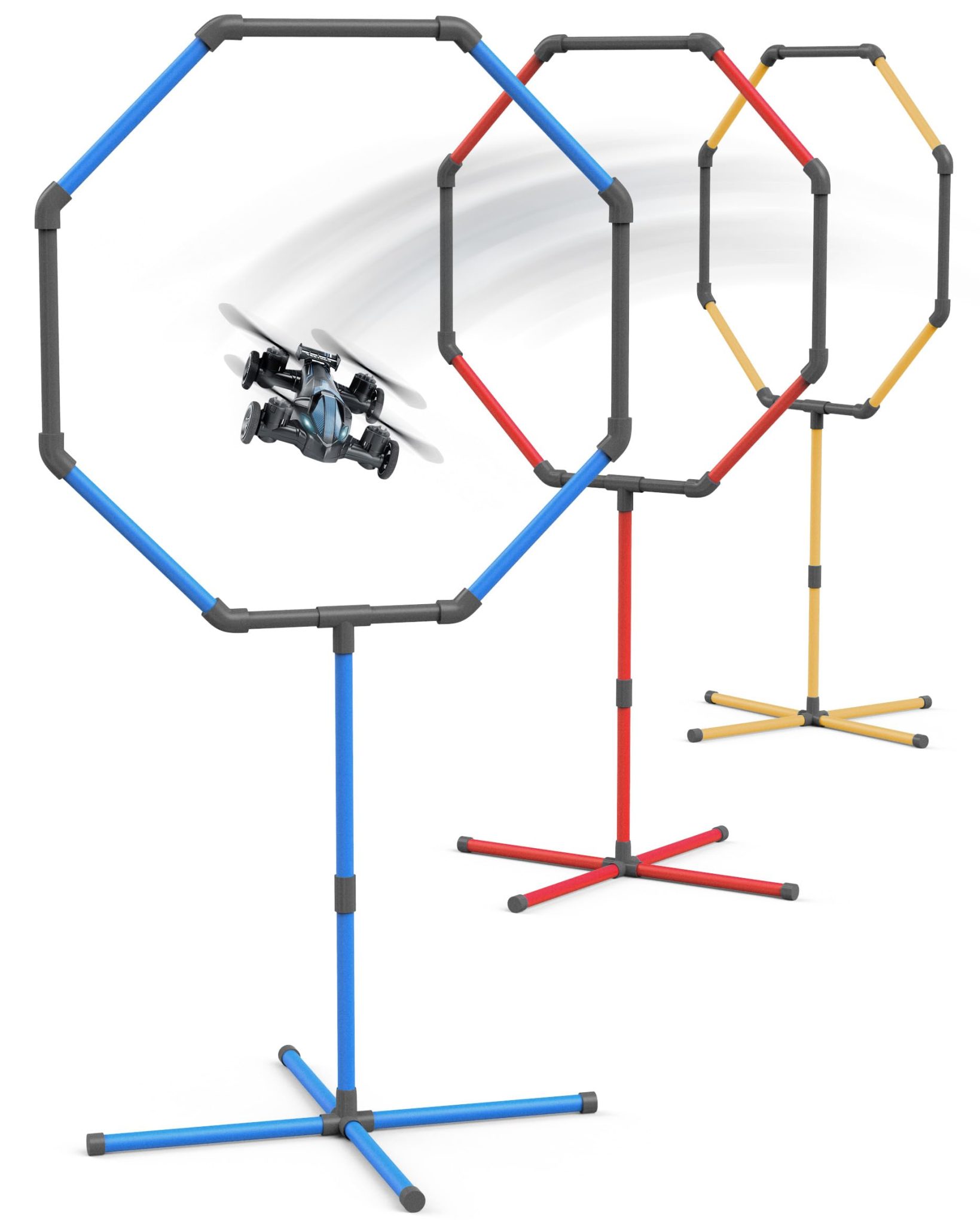 Galvanox Drone Obstacle Course Kit, Includes 3 Easy to Build Hoop Sizes ...