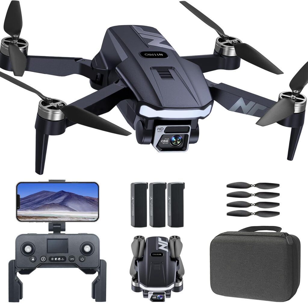 ‌Pro Grade Drones with Camera for Adults 4K N11 PRO GPS Aerial Drone ...