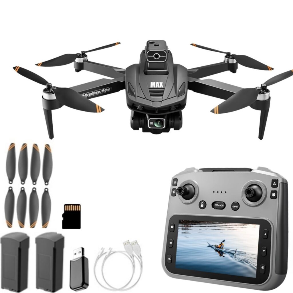 GPS Drone with 4K Camera, 4.5″ LCD Display – 3,280ft RC Range, Auto ...