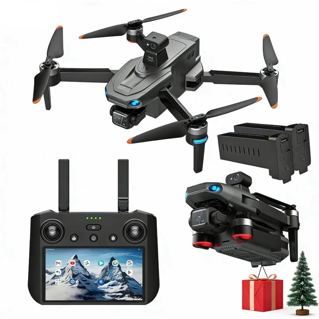 NewUpgraded Touch Screen Tablet Remote Professional Shooting Drones ...